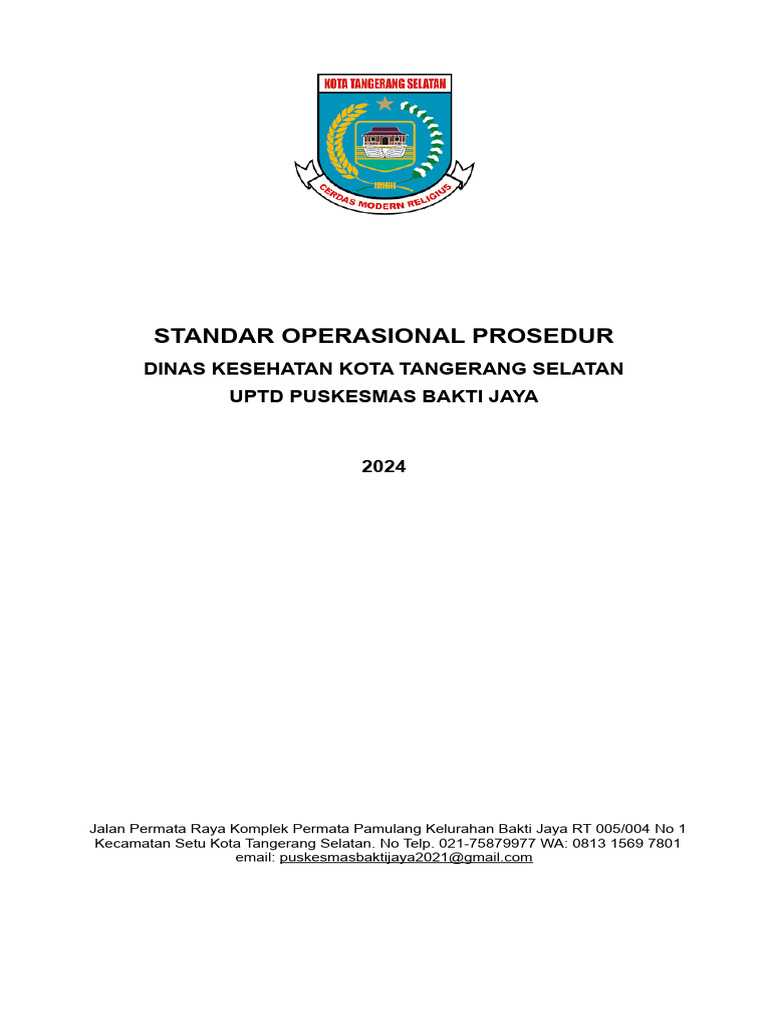 Sop Terbaru 2024 Puskesmas Santun Lansia | PDF