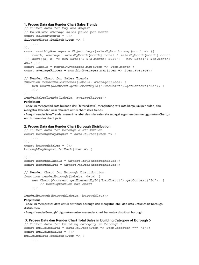 Penjelasan Chart | PDF