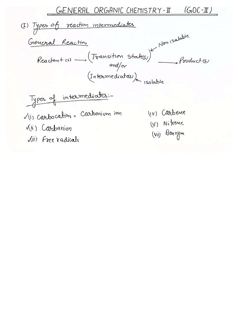 General Organic Chemistry - 2 | PDF