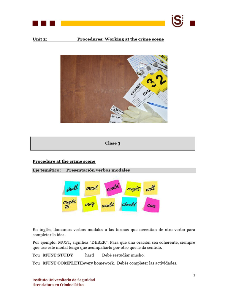 U2 Parte 2 Modal Verbs Passive Voice | PDF | Crime Scene | Evidence