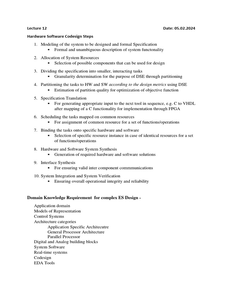 L12 Hwsw Codesign Steps 2024 Pdf