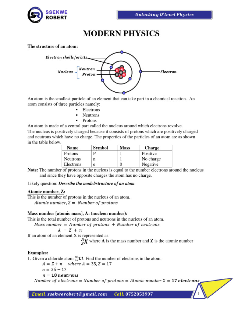 Unlocking O'Level Physics Concepts | PDF | Radioactive Decay | Radiation
