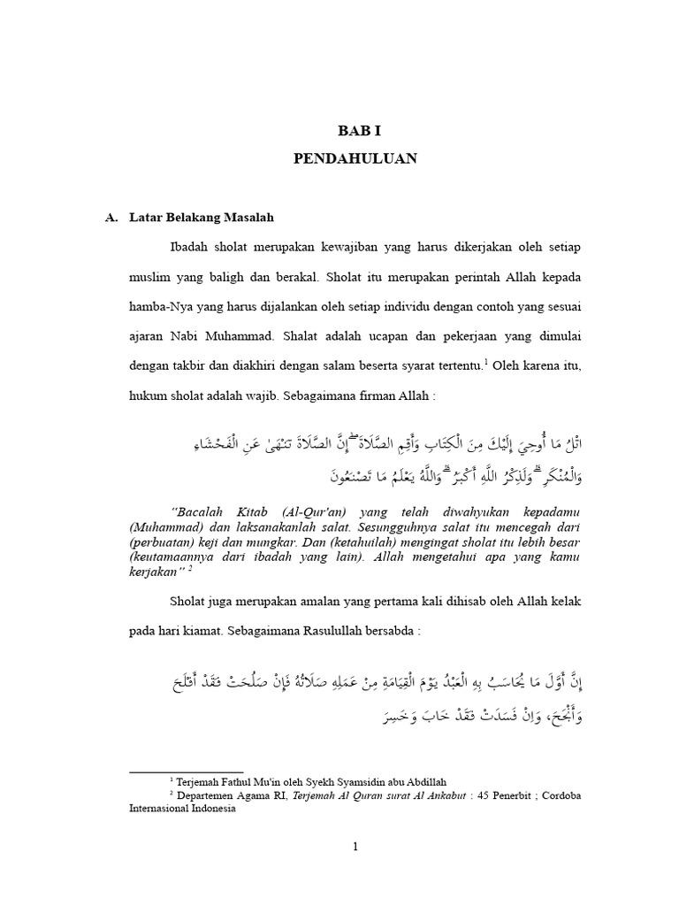 Arti dan Pentingnya Mutaba'ah dalam Sholat | PDF | Pengembangan Diri