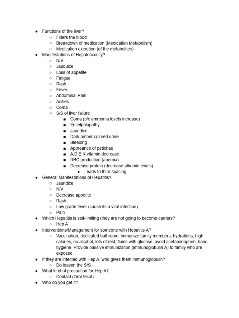 Adult Health Exam 4.Docx 2 | PDF | Leukemia | Hepatitis