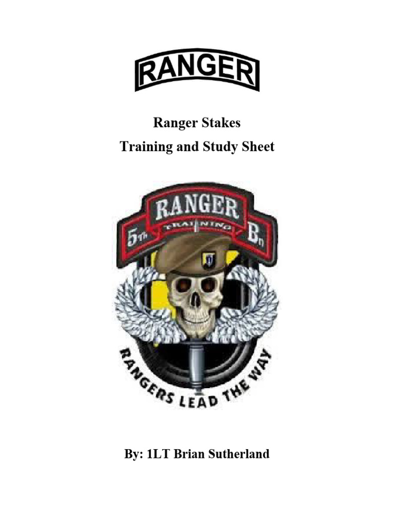 Ranger Stakes | PDF | Ambush | Military Operations