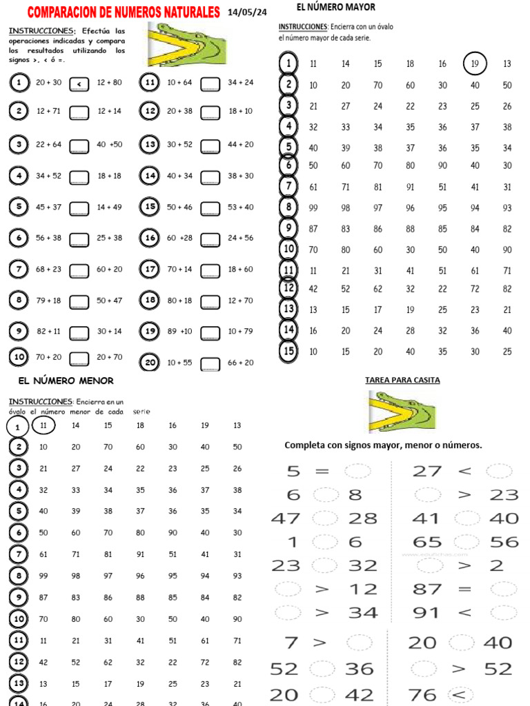Ficha Matem 14 Mayo | PDF