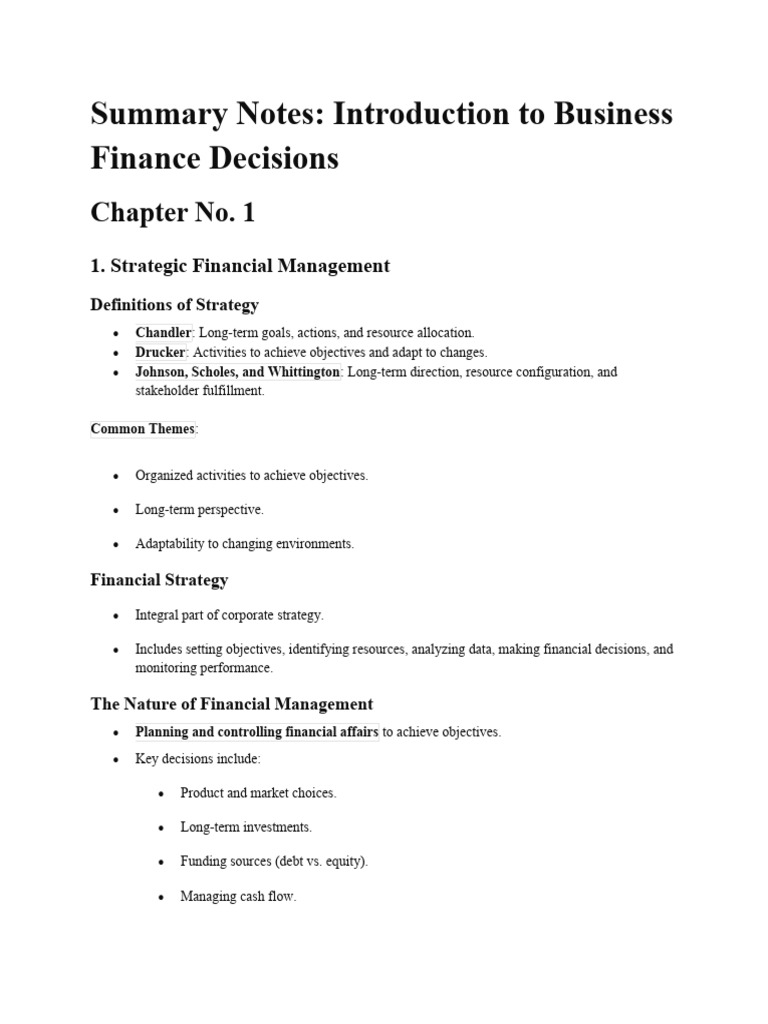 BFD Summary Notes | Download Free PDF | Investing | Discounted Cash Flow