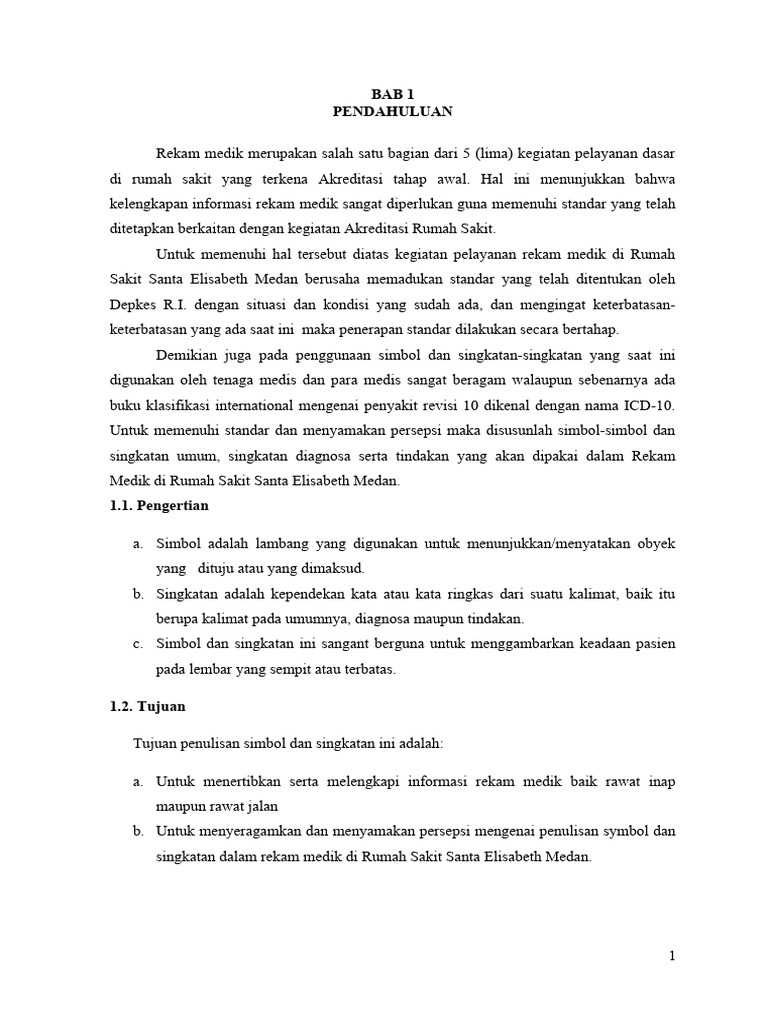 Simbol & Singkatan Dalam Rekam Medik | PDF