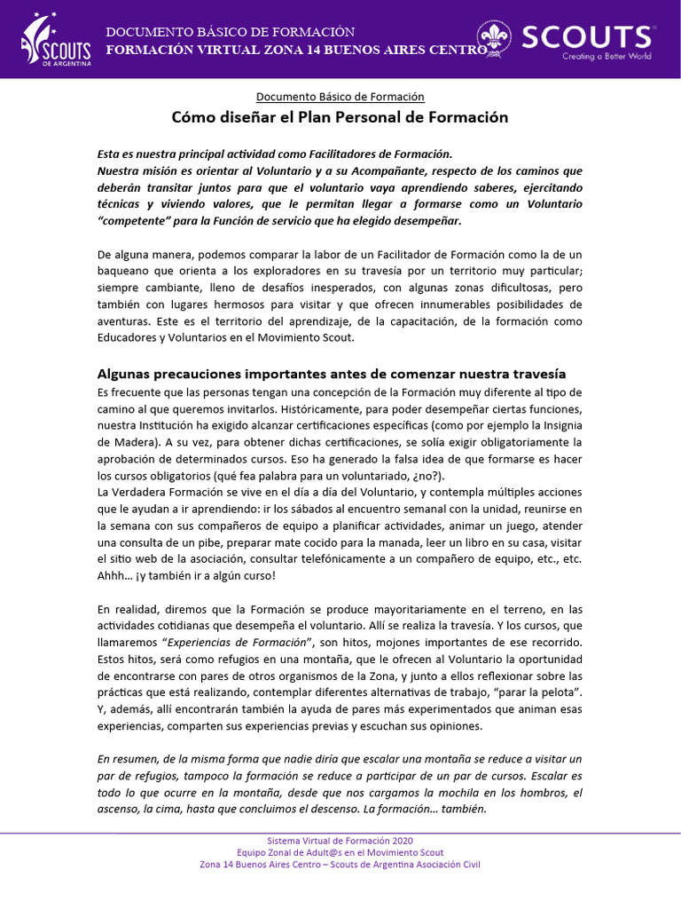 [T05-DBF01] Cómo diseñar el Plan Personal de Formación | Descargar gratis PDF | Exploración