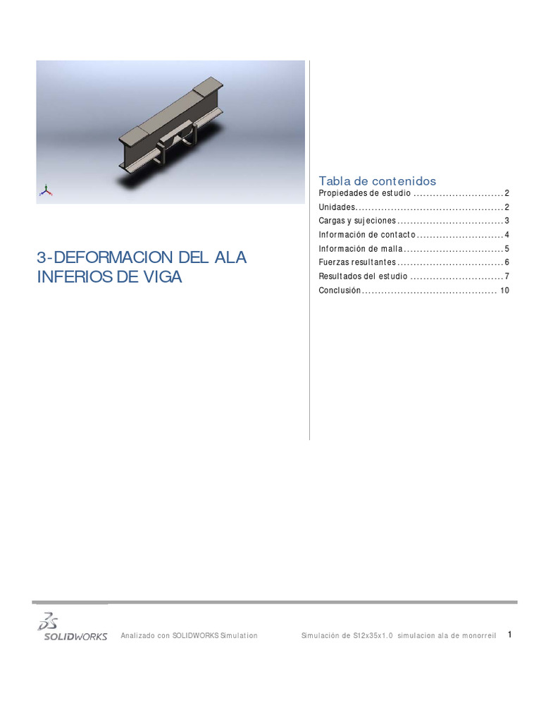 Ala Inferior de La Viga | Descargar gratis PDF | Viga (Estructura) | Simulación por ordenador