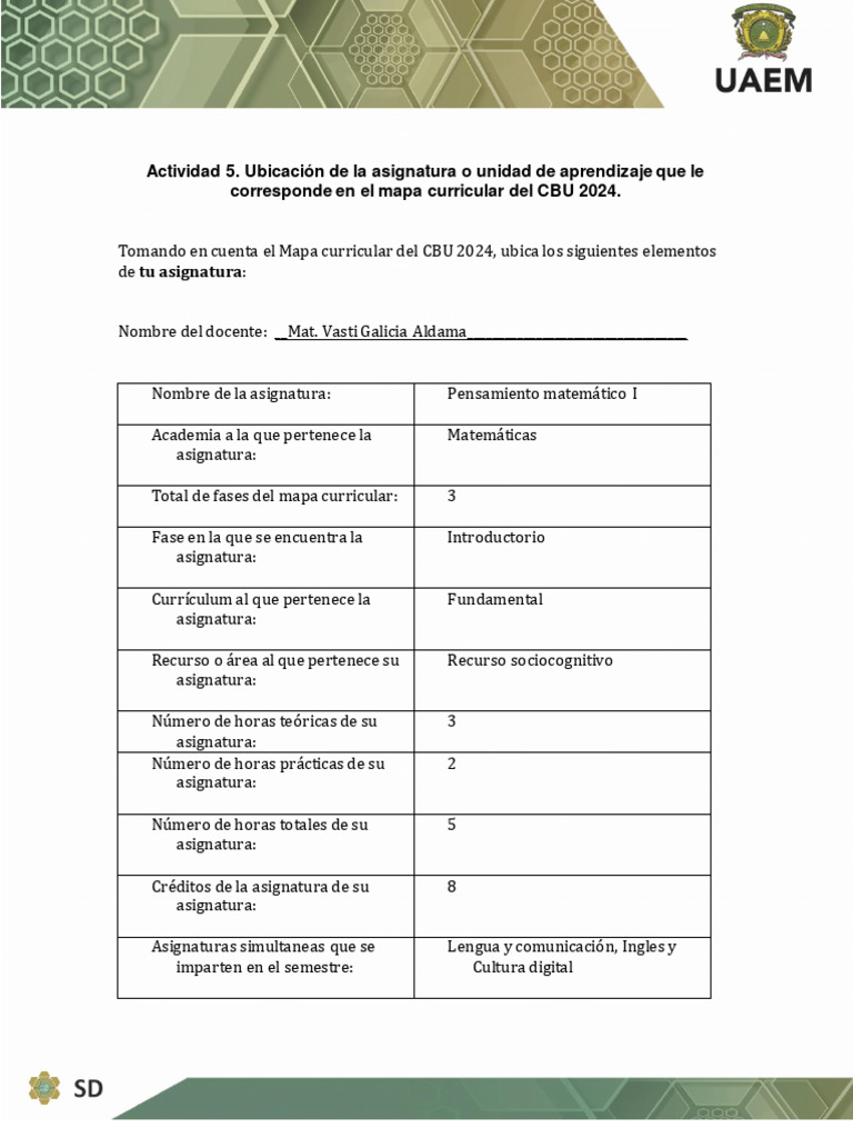 Actividad 5. MCCEMS Vga | PDF | Arte