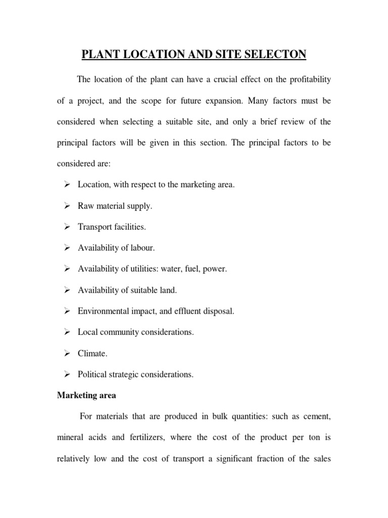 Ethylene 2520oxide Plant 2520Location&Layout | PDF | Transport | Water