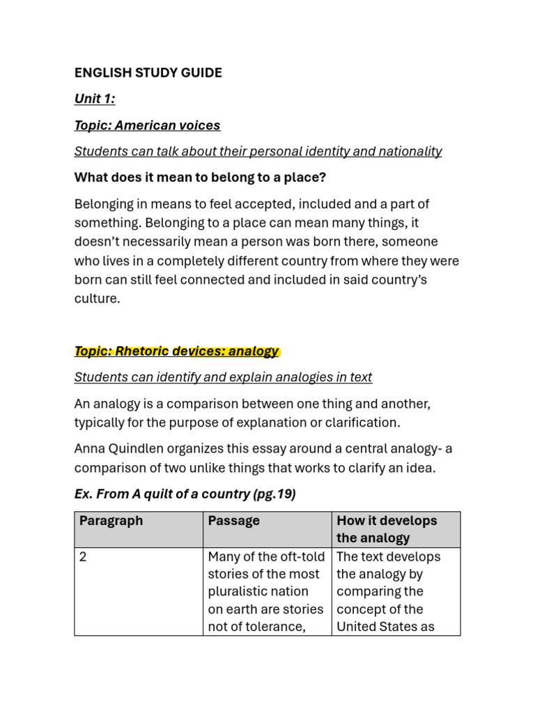 English study guide 2 | PDF | Poetry | Tragedy