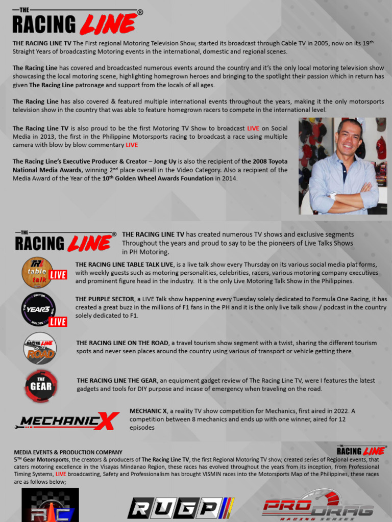 The Racing Line TV Profile | Download Free PDF | Motorsport | Land Vehicles
