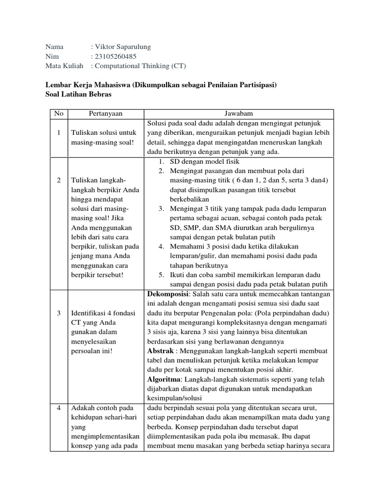 Lembar Kerja Mahasiswa 1 | PDF | Seni & Disiplin Bahasa