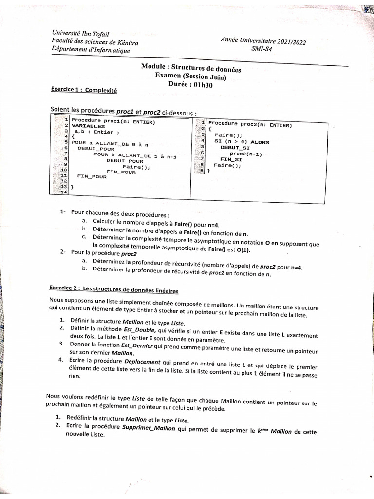 Exams Structure Normal &ratt 2022, Normal 2023 | PDF