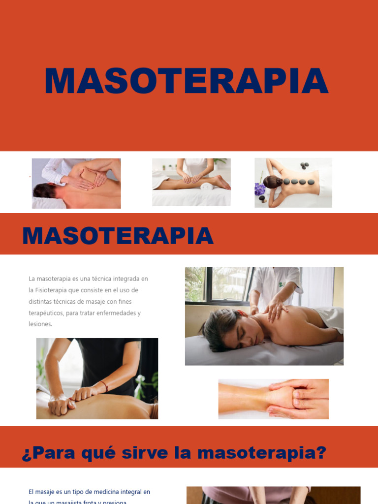 Masoterapia: Técnicas y Beneficios | PDF | Masaje | Músculo
