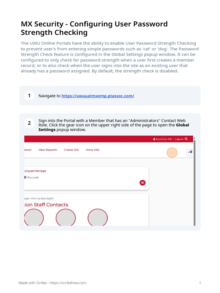 UWU Demo 6 MX Security-Configuring User Password Strength Checking | PDF | Password | User ...