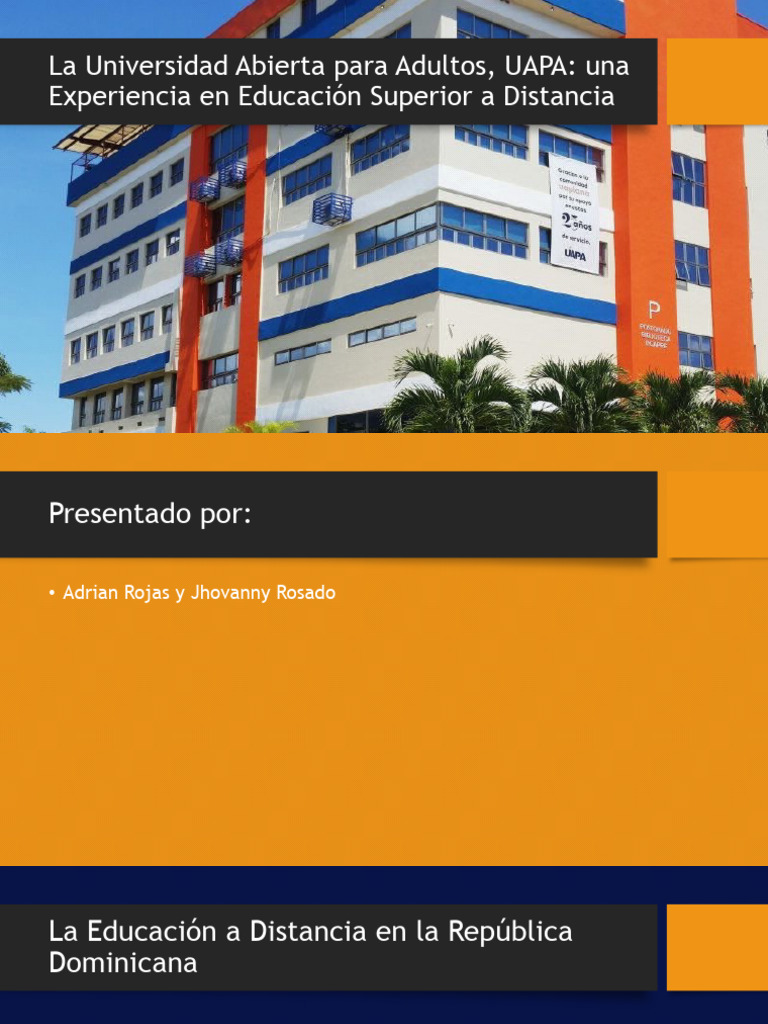 UAPA - Exposición - Introducción A La Educación A Distancia | PDF | Enseñando | Educación a ...