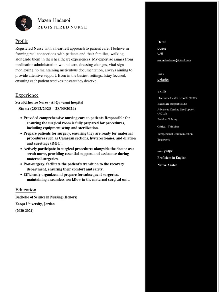 Mazen CV Dubai RN | PDF