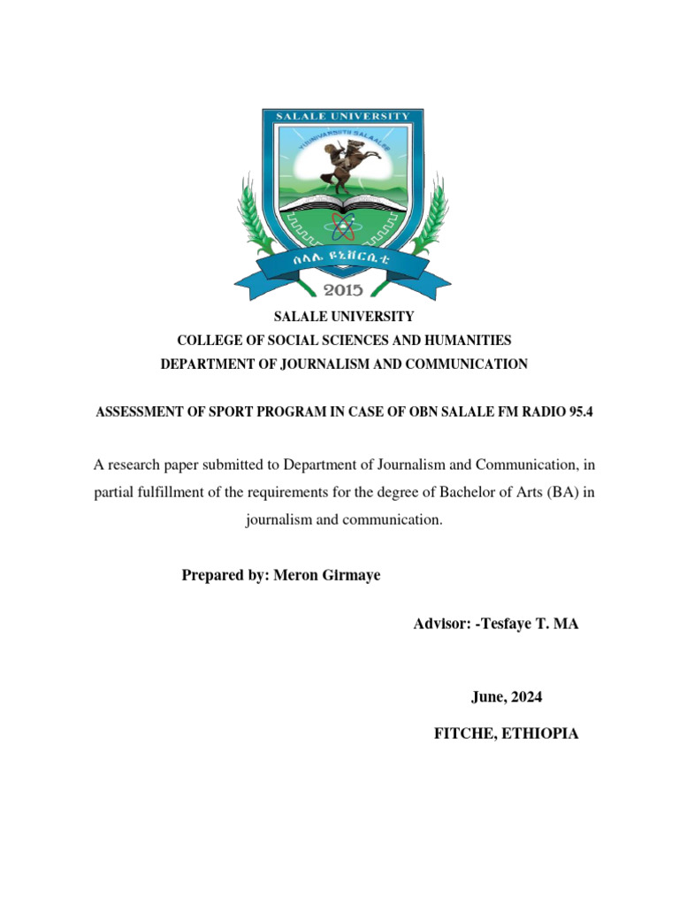 Assessment Sport Program Research PDF | PDF | Methodology ...
