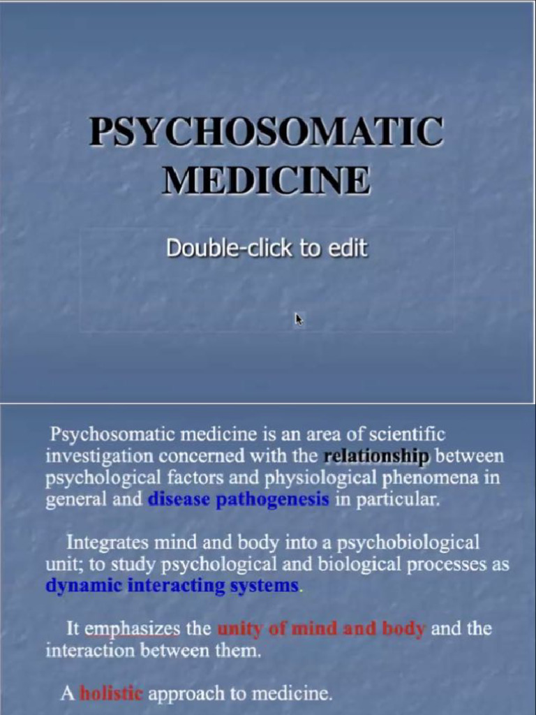 Psychosomatic Disorder | PDF