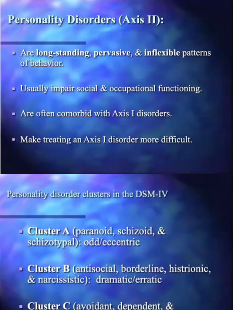 Personality Disorders | PDF