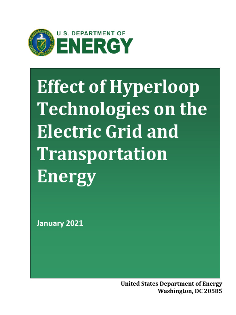 effect-hyperloop-technologies-electric-grid-and-transportation-energy | PDF | Hyperloop ...