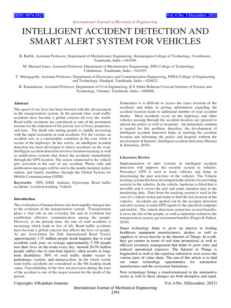 IRJET Vehicle Accident Detection Prevent | PDF | Public Key ...