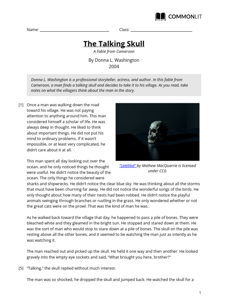 The Talking Skull | PDF | Art | Mystery, Thriller & Crime Fiction