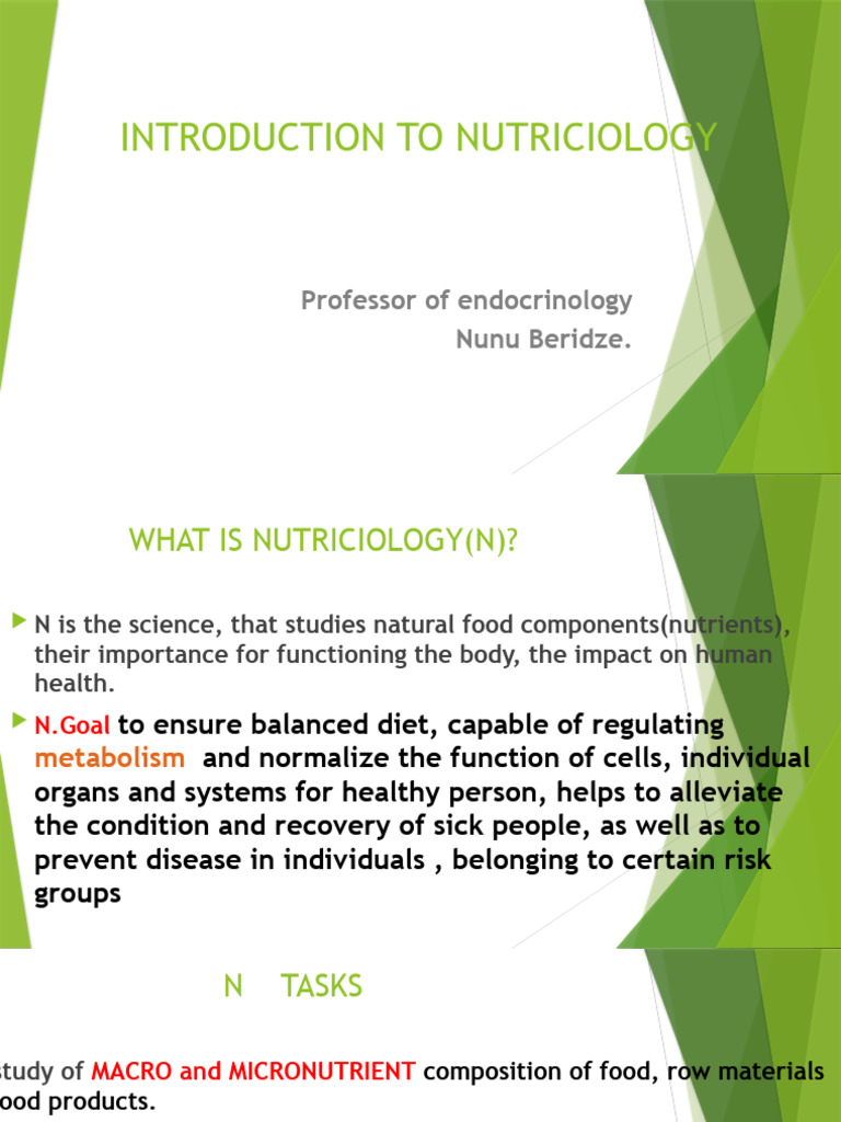 Lect.1 Introduction to Nutriology . | PDF | Calorie | Dieting Lect.1 Introduction to Nutriology . | PDF | Calorie | Dieting