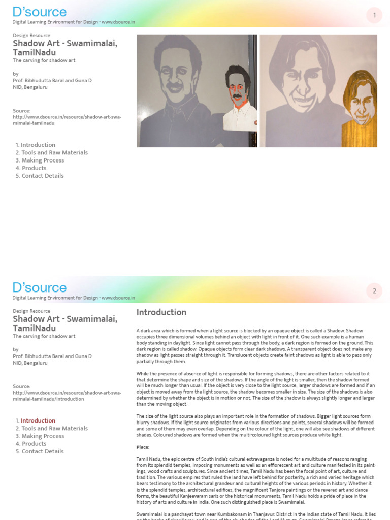 Shadow Art | PDF | Shadow | Paper