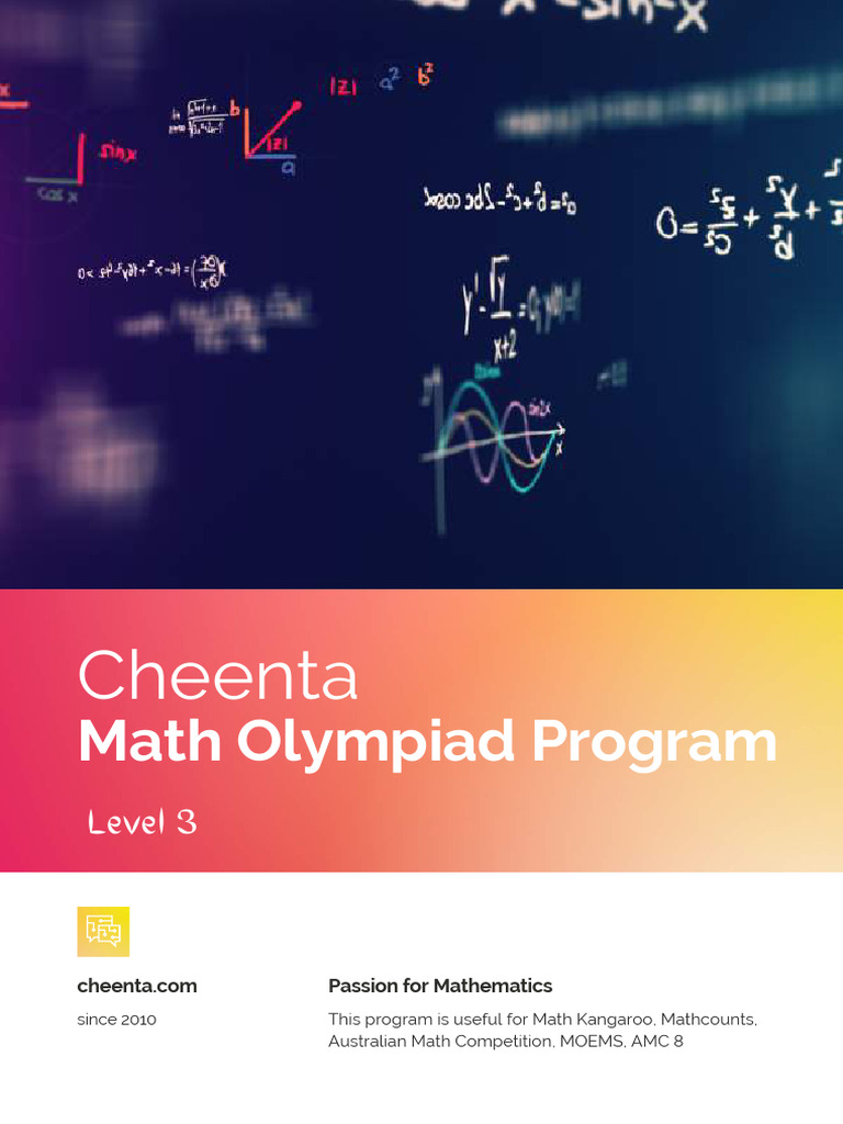 Math Olympiad Level 3 Program Cheenta | PDF | Mathematics | Geometry