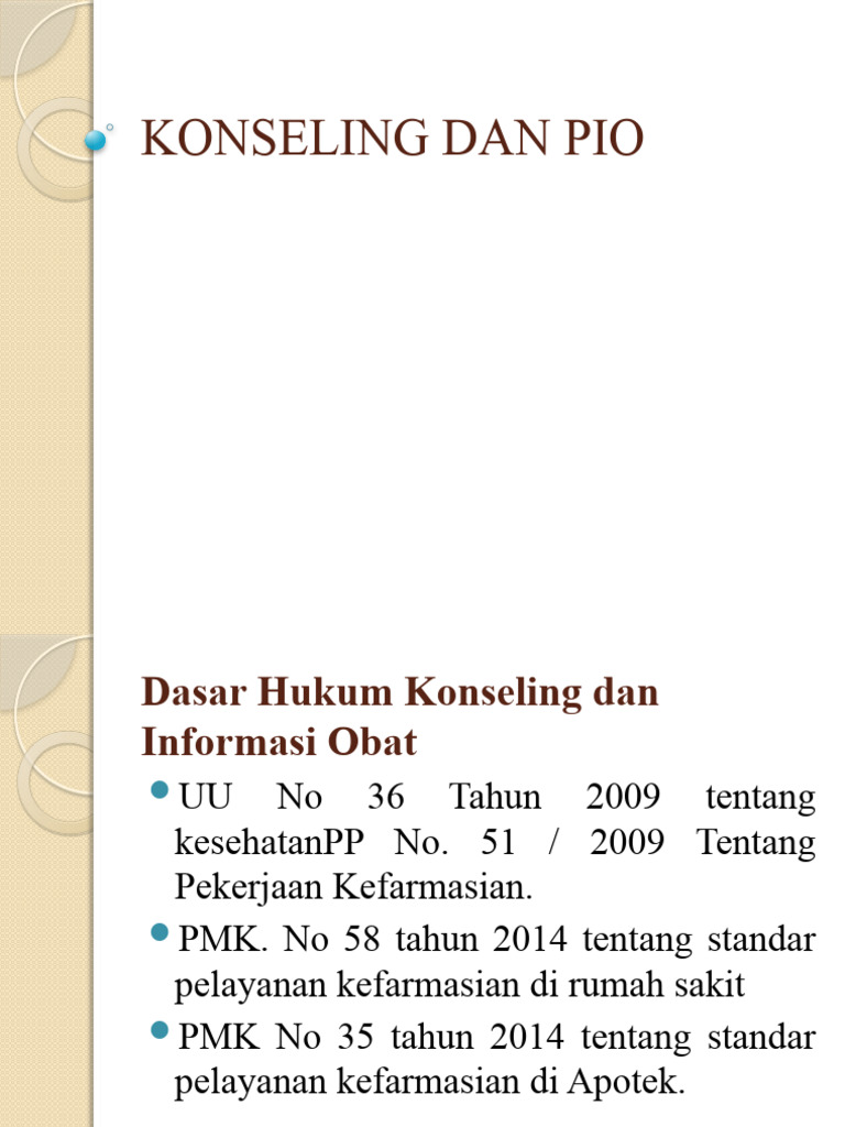 Pertemuan 10 Konseling Dan Pio | PDF
