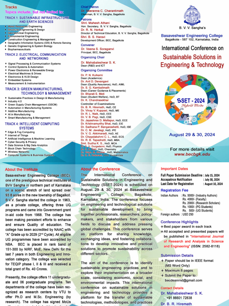 BEC Conference-Brochure | PDF