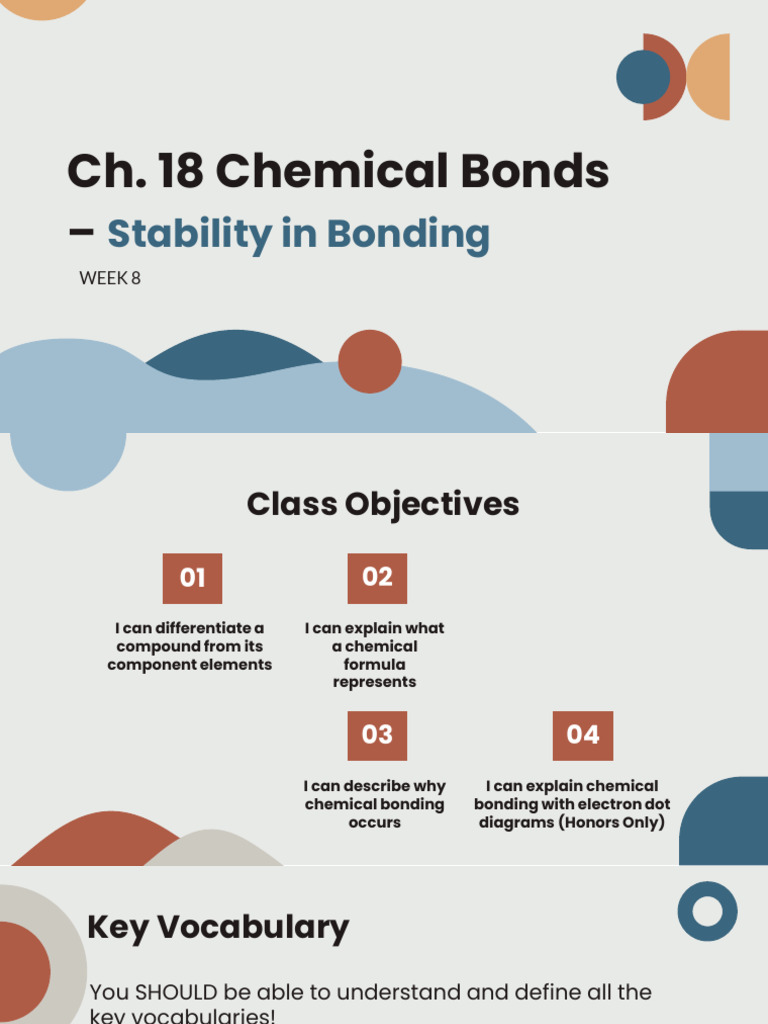 Ch. 18 Stability in Bonding | PDF | Chemical Compounds | Chemical Elements