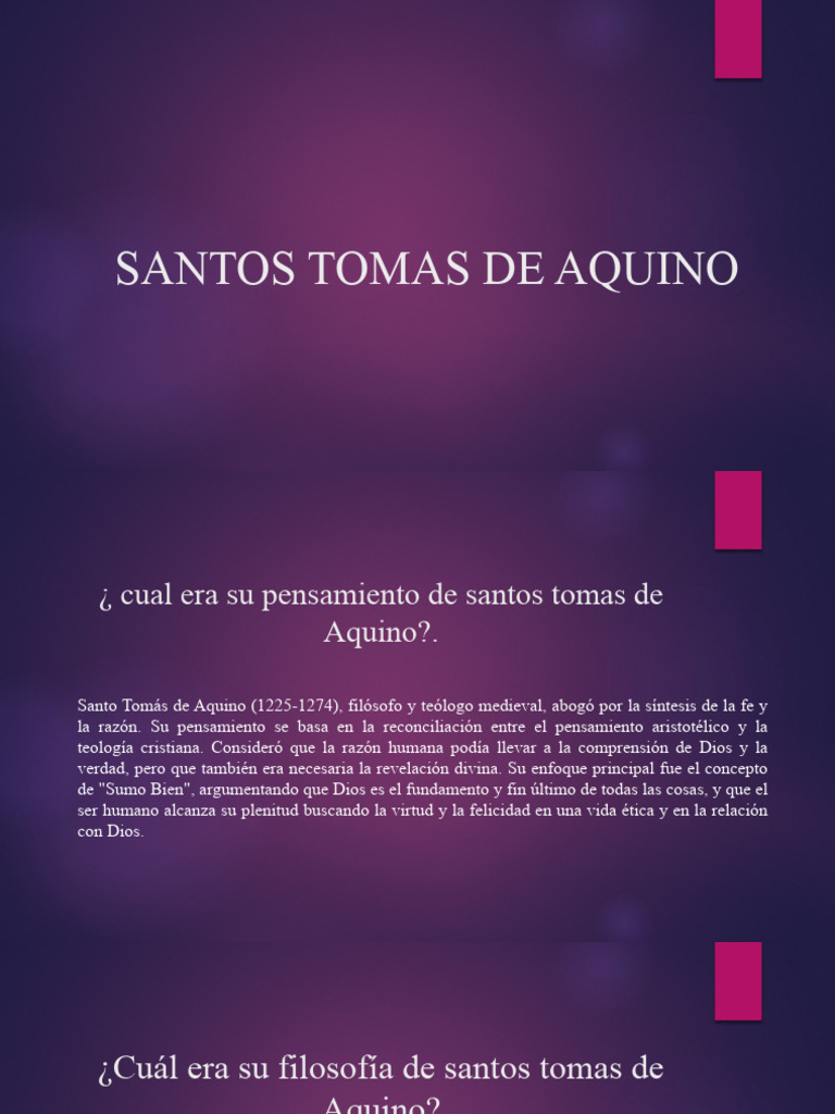 Santos Tomas de Aquino | PDF