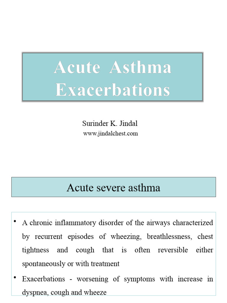 Acute Asthma Exacerbations | PDF | Asthma | Clinical Medicine