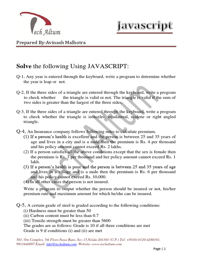 If Else | PDF | Triangle