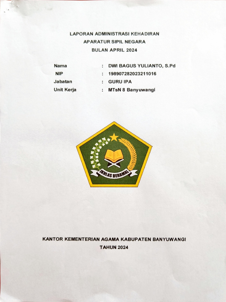 LKH - Dwi Bagus Yulianto - April 2024. | PDF