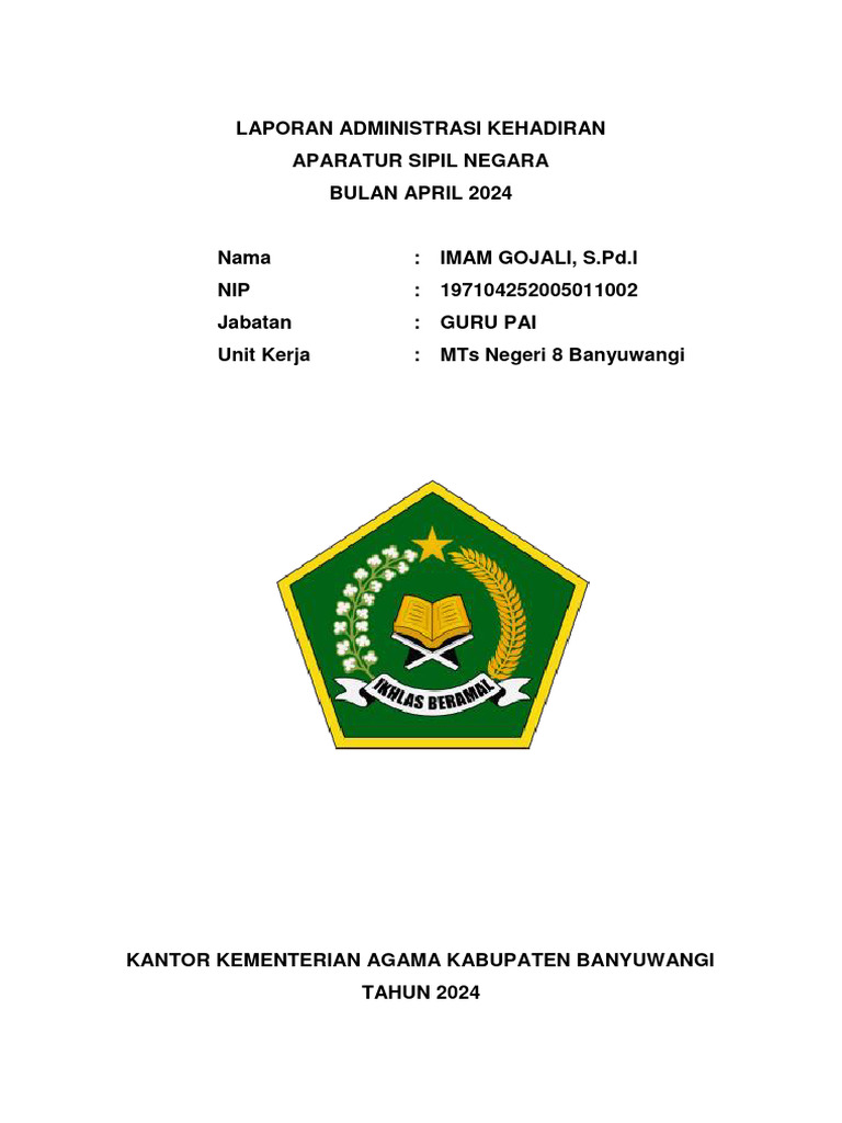 Revisi - LKH - Imam Gojali - April - 2024 | PDF