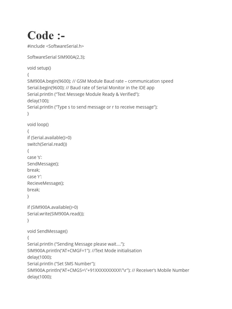 send message arduino | PDF
