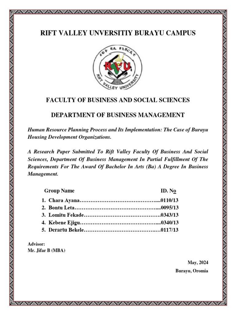 11st Draft Research For Chara Member's | PDF | Human Resources | Human ...