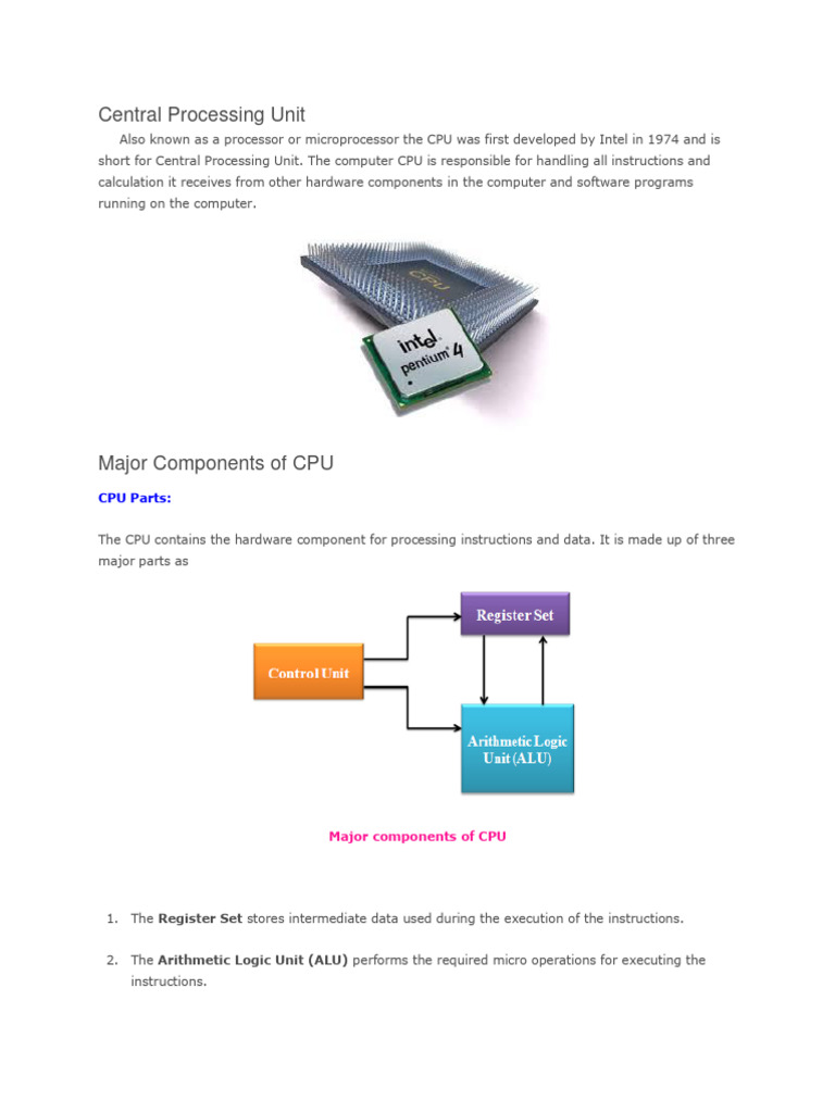 Central Processing Unit | Download Free PDF | Central Processing Unit | Computing