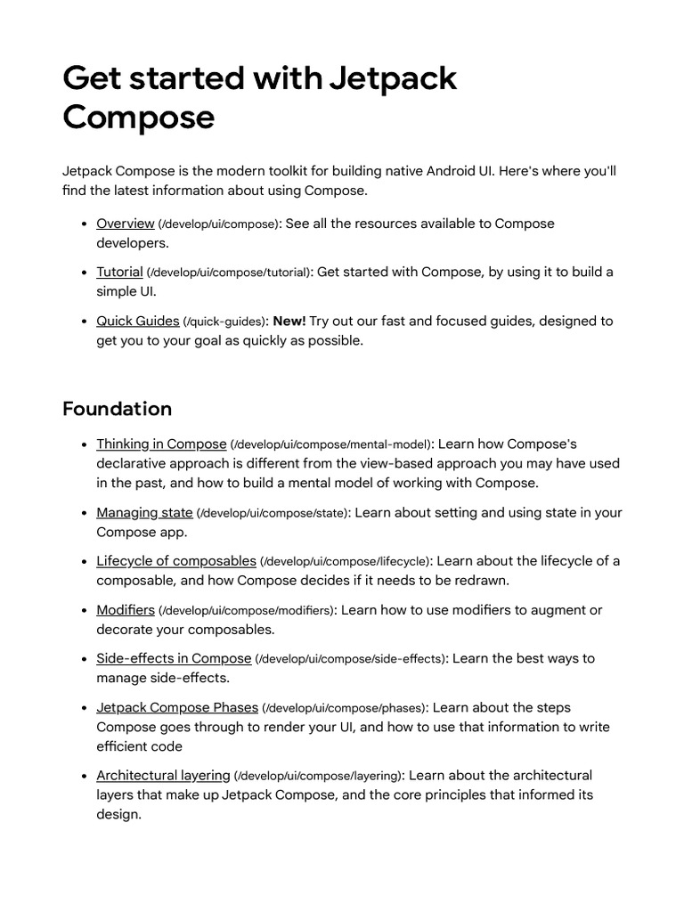 Get Started With Jetpack Compose - Android Developers | PDF | User ...