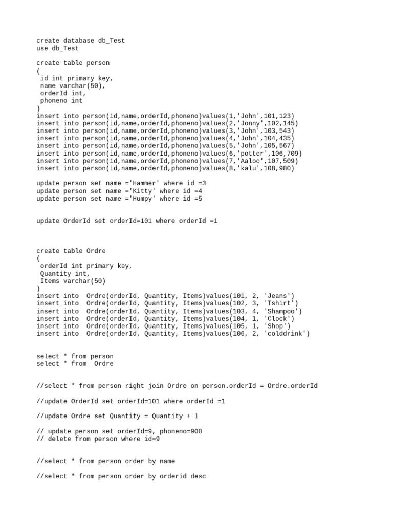 sql notes | PDF | Table (Database) | Information Retrieval sql notes | PDF | Table (Database) | Information Retrieval