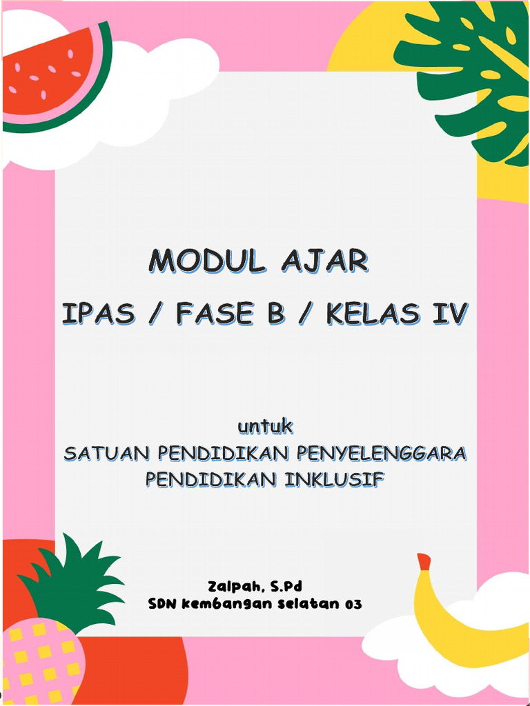 Modul Ajar Ilmu Pengetahuan Alam Dan Sosial (IPAS) - Pemahaman IPAS ...