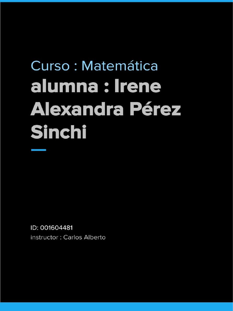 ACTIVIDAD+ENTREGABLE 001+irene+perez+sinchi | PDF | Vatio