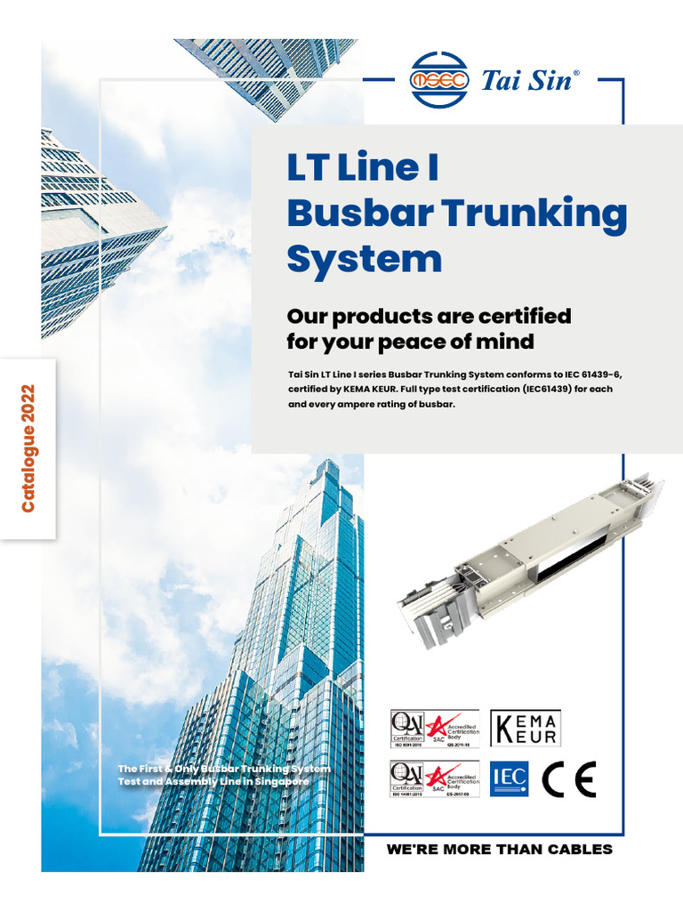 2022v01 LT Line I Busbar Trunking System Catalogue | PDF | Electrical ...