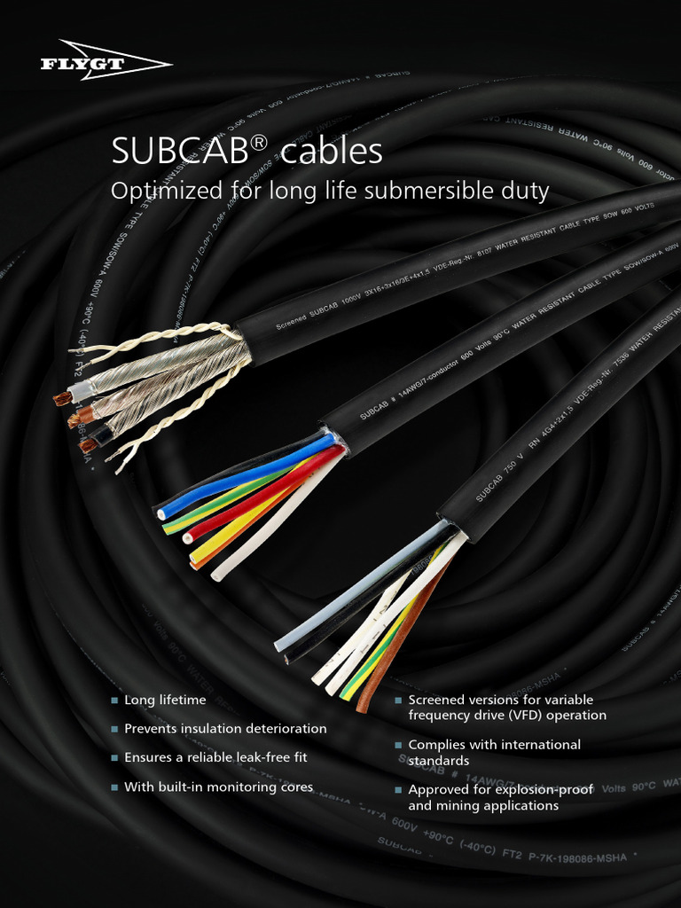 SUBCAB cables | PDF | Insulator (Electricity) | Materials